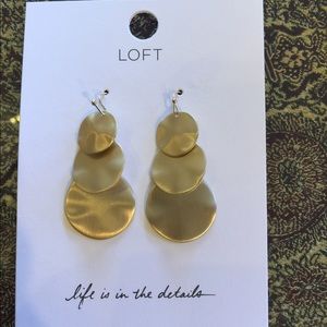 LOFT | Jewelry | Loft Triple Stacked Drop Earring | Poshmark